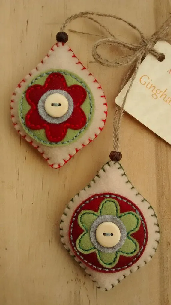 30 ideas fantásticas de manualidades de fieltro para Navidad 【TOP 2022 ...